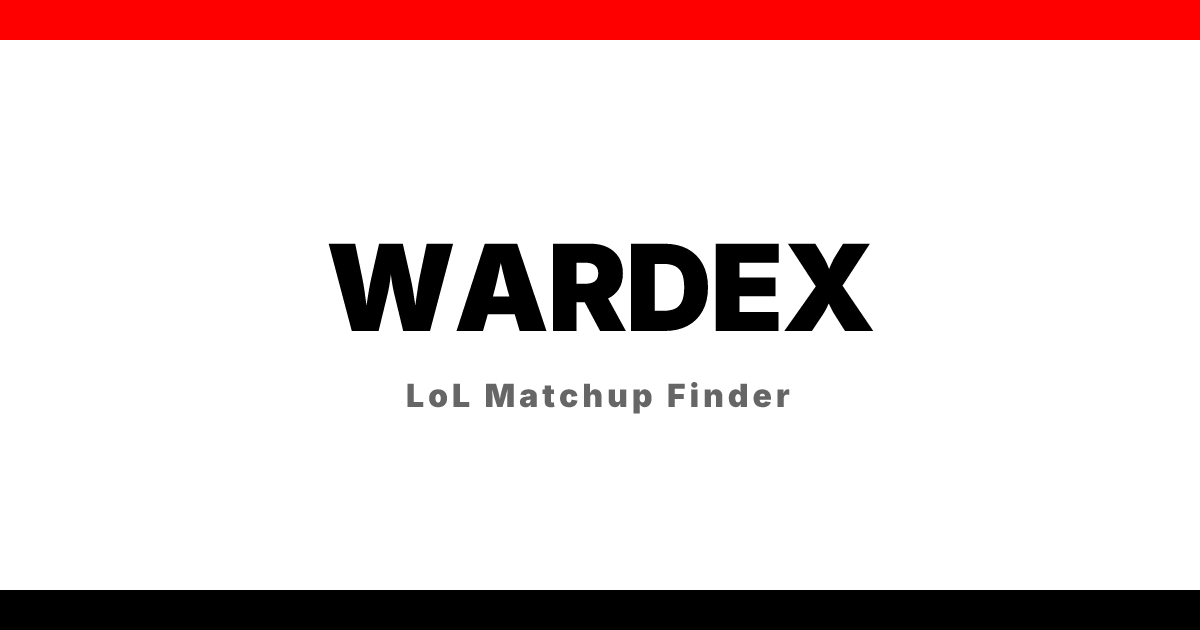 Wardex - LoL Matchup Finder